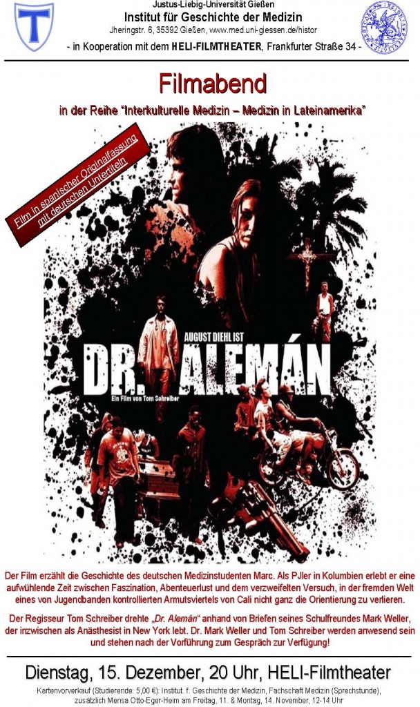 Filmtipp: Dr. Alemán (HEUTE, 22.45 ARD) | Fachschaft Medizin Gießen
